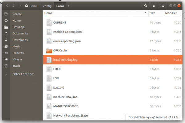 Retrieve Local’s Log File - Local