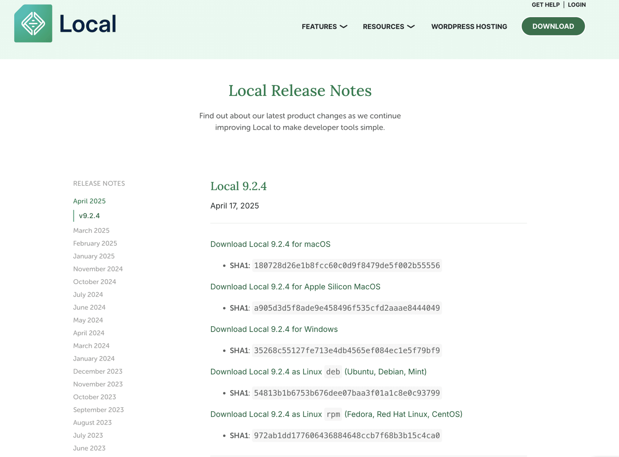 Install Local - Local