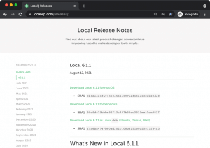 Installing Local - Local