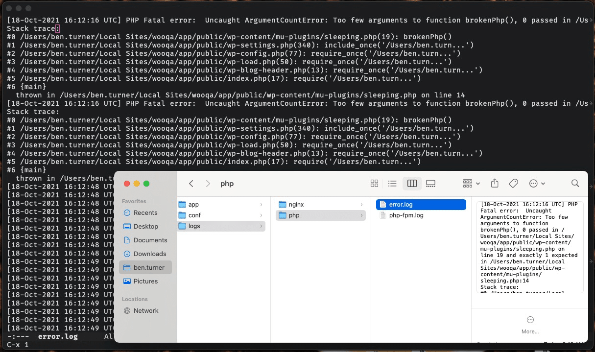 Troubleshooting Local