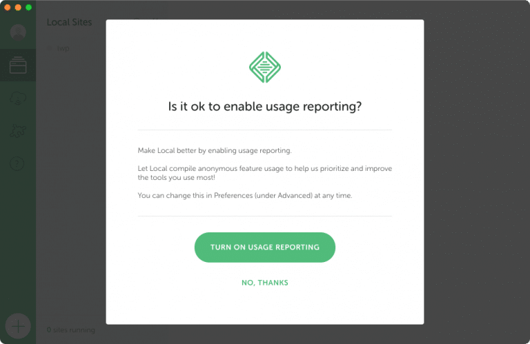 Data Reporting - Local