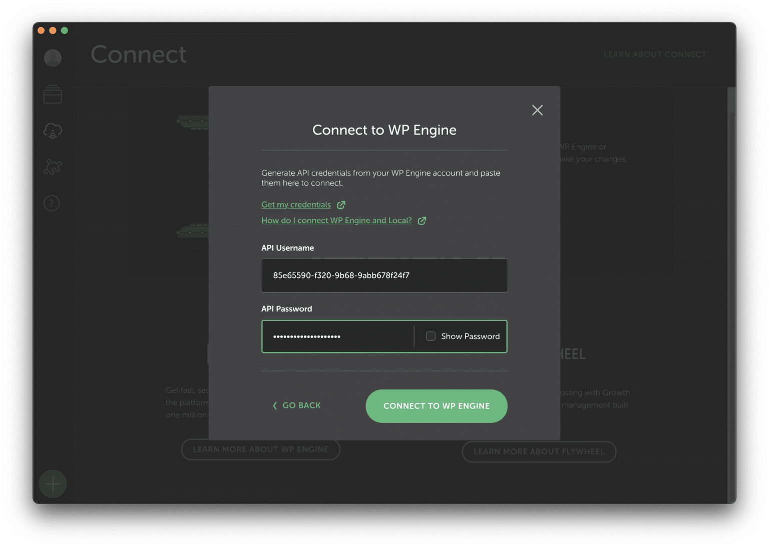 Troubleshoot: Connect to WP Engine - Local