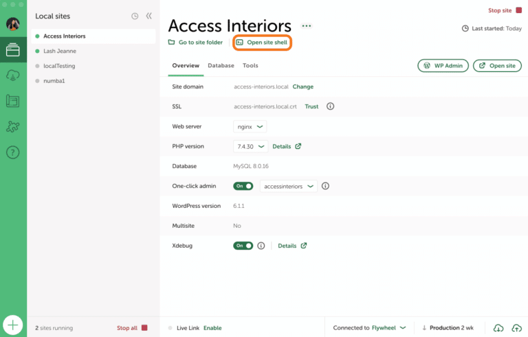 Reset a WordPress admin password - Local
