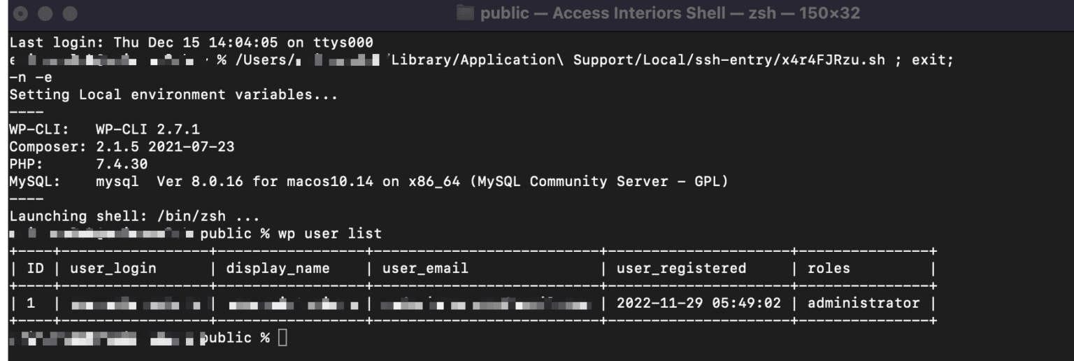 Reset A Wordpress Admin Password Local